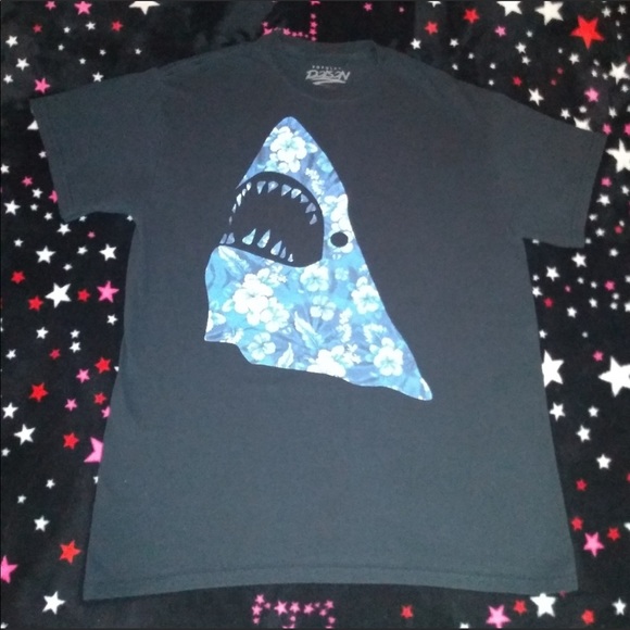 Popular Poison | Shirts | Popular Poison Mens Short Sleeve Shark Tee ...